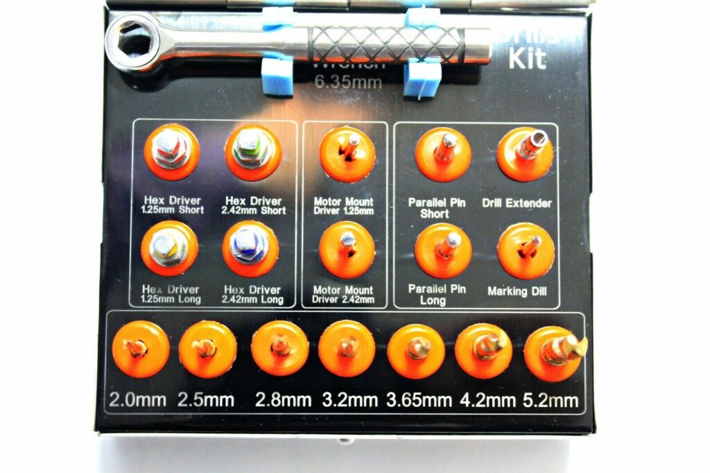 Implant Surgical Drills Kit Dental Basic Tools Ratchet Hex Drivers ...
