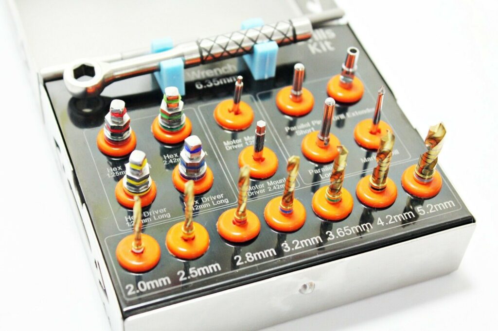 Implant Surgical Drills Kit Dental Basic Tools Ratchet Hex Drivers ...